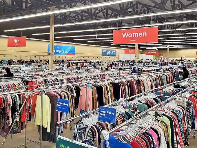 The promised land of secondhand shopping stretches before you &ndash; rack after colorful rack of possibilities waiting to be discovered.