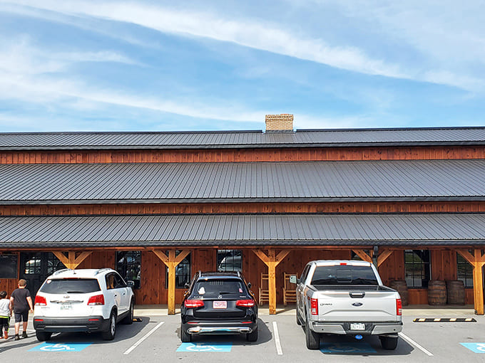 The rustic wooden exterior of The Farmer's Daughter isn't just country charm—it's a beacon for hungry souls seeking Southern salvation in Chuckey.