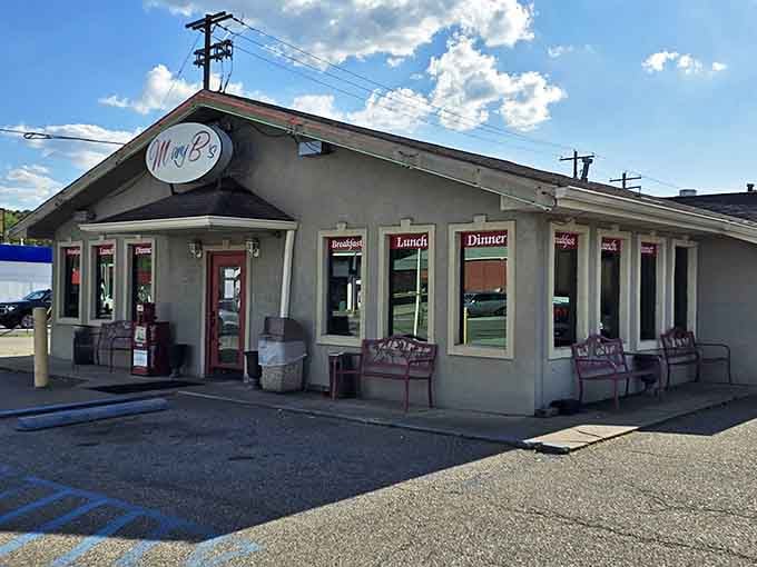 The unassuming exterior of Mary B's Diner promises no frills, just honest-to-goodness comfort food that makes Parkersburg locals slam on their brakes.