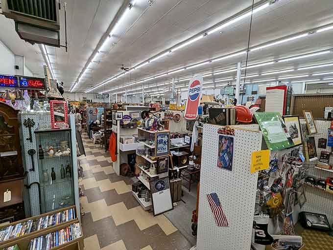 The treasure hunt begins! Originals Mall of Antiques in Oshkosh stretches before you like an endless playground for nostalgic souls and bargain hunters alike.