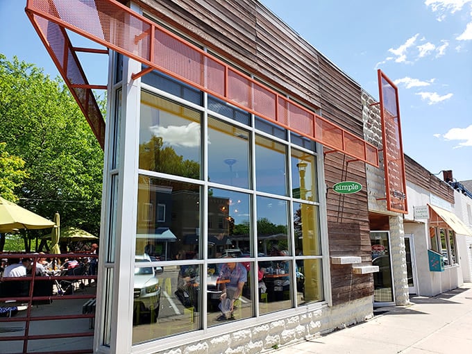 The caf&eacute;'s expansive windows don't just frame Lake Geneva's charm&mdash;they invite it inside, creating a breakfast experience bathed in natural light.