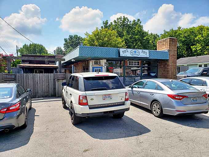 That bold sign on Walton Avenue is a clear signal to barbecue lovers that something special is waiting inside.