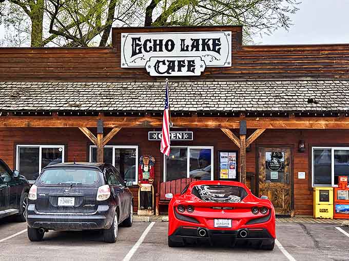 Where Ferrari meets flapjacks &ndash; Echo Lake Cafe proves great food transcends all demographics, from cowboys to sports car enthusiasts.