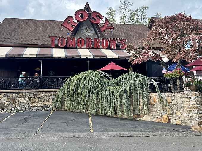 Rosy Tomorrow's iconic sign promises good things to come &ndash; like finding the pot of gold at the end of a delicious rainbow.