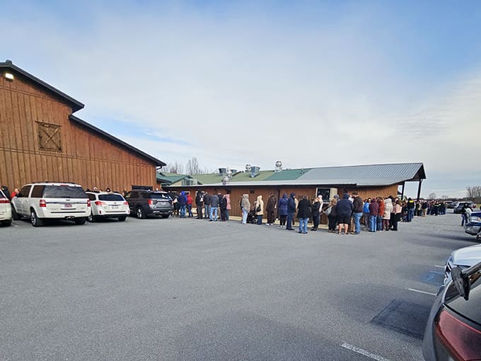 The line outside speaks volumes&mdash;these folks aren't waiting for concert tickets; they're queuing for something far more valuable: all-you-can-eat Southern bliss.