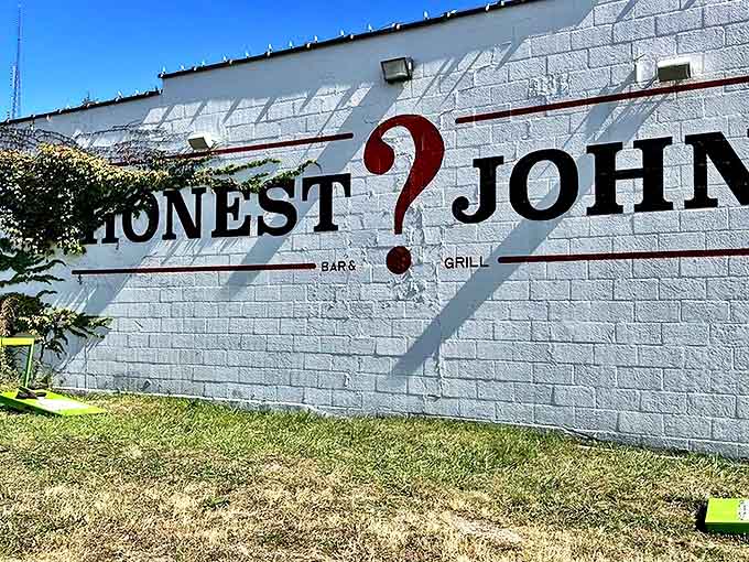 That iconic red question mark isn't just branding&mdash;it's an existential query: "Why aren't you inside eating breakfast yet?"