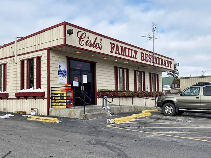 The iconic red lettering of Cislo's Family Restaurant stands as a beacon of comfort food in Kalispell, promising homestyle cooking that's kept locals coming back for decades.