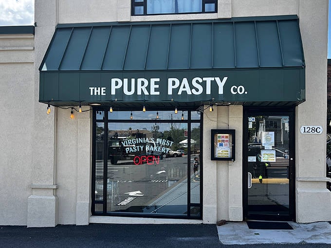 The unassuming storefront of Pure Pasty Co. proudly declares itself "Virginia's First Pasty Bakery" - a British beacon in Northern Virginia.