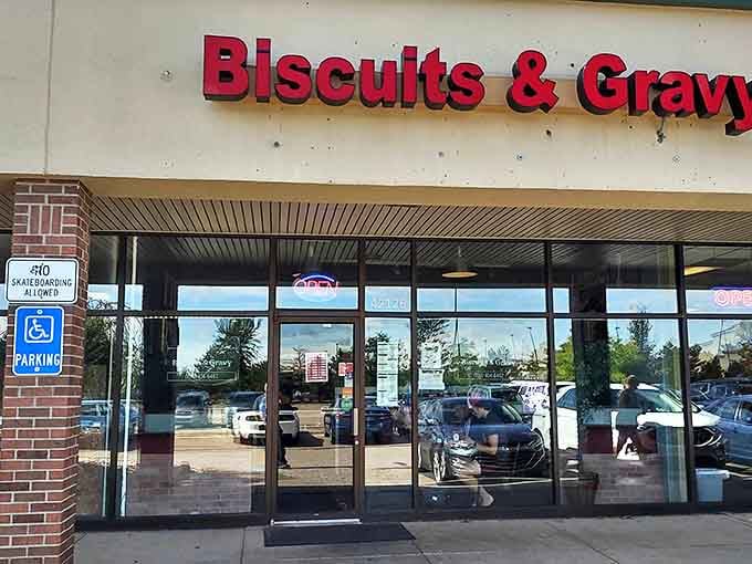 Strip mall treasures like this prove the old adage: never judge a breakfast by its exterior signage.