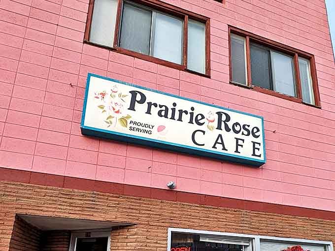Prairie Rose Cafe's vibrant facade isn't just eye-catching&mdash;it's a promise that what awaits inside is equally colorful and satisfying to the soul.