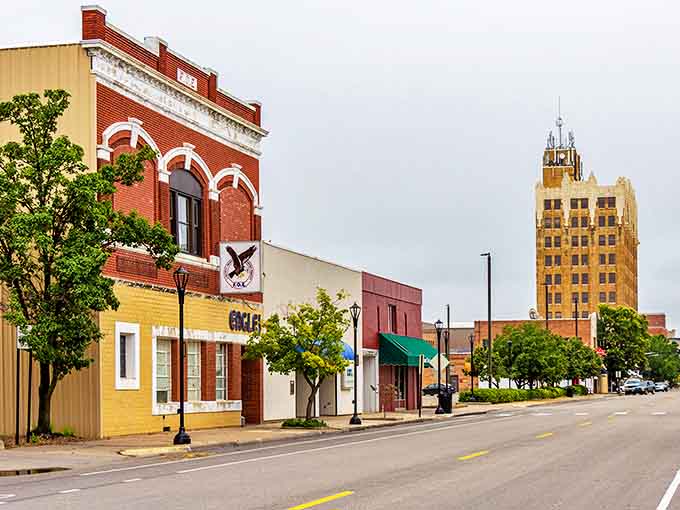 Downtown Salina's revitalized main street offers wide sidewalks, ample parking, and an architectural time capsule that doesn't require a DeLorean to enjoy.