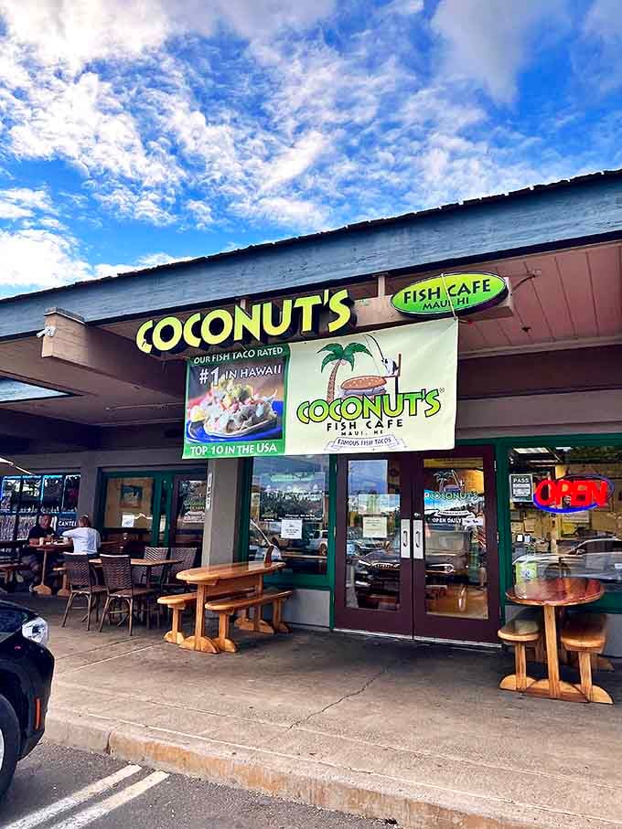 Under brilliant Hawaiian skies, Coconut's proudly displays its "#1 in Hawaii" fish taco credentials&mdash;a bold claim that locals and tourists alike will tell you isn't just marketing hype.