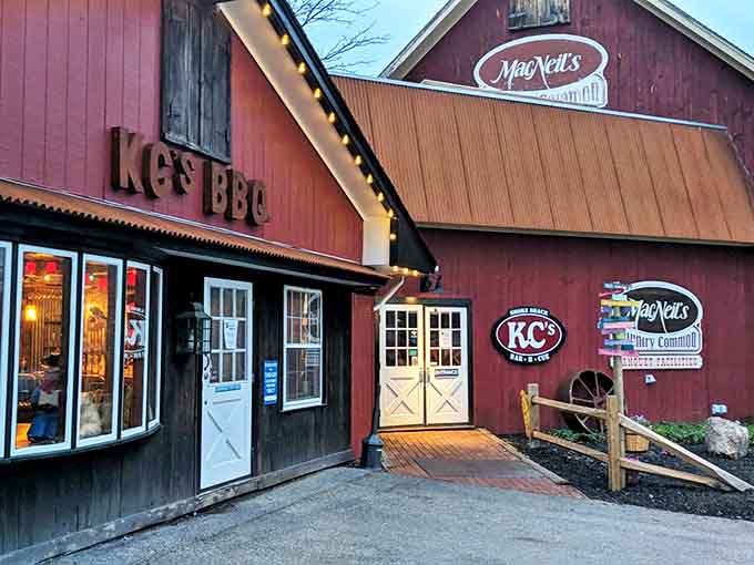 The red barn exterior of KC's isn't just charming&mdash;it's a smoke signal to barbecue lovers that serious flavor awaits inside this Manchester meat sanctuary.