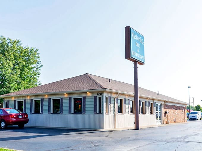 Victoria's unassuming exterior hides culinary treasures within, like finding a Picasso at a yard sale. Brick, beige, and delicious promises await.