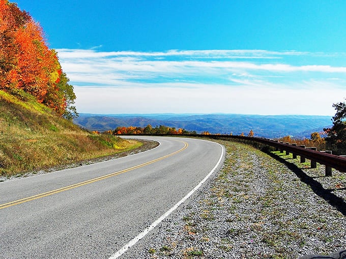 Where autumn puts on its finest show&mdash;nature's own Broadway production with a backdrop of endless blue sky and rolling mountains.