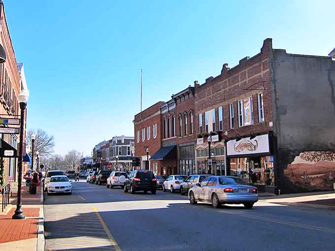 Downtown Bentonville's brick-lined streets could double as a movie set, where historic charm meets modern bustle in perfect small-town harmony.