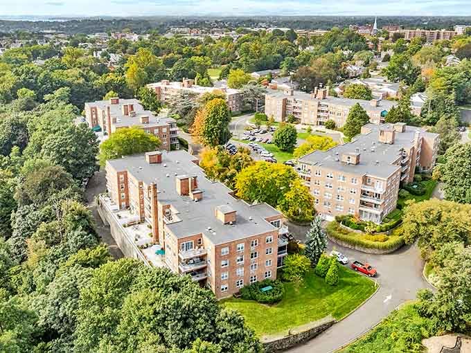 Greenwich's residential areas blend luxury with lush greenery &ndash; like a real-life Monopoly board where everyone somehow landed on Boardwalk.