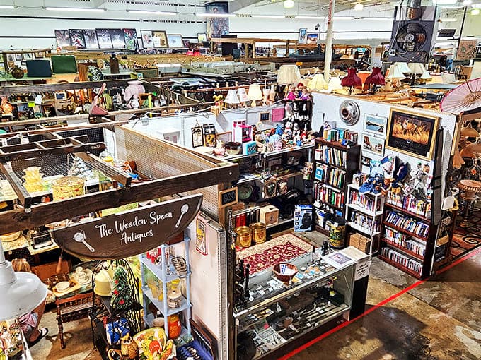 Like a treasure map come to life, vendor booths create a maze of possibilities where one person's castoffs become another's prized discoveries.