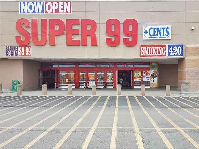 That little "+" symbol does some heavy mathematical lifting, promising treasures beyond the 99-cent price point inside.