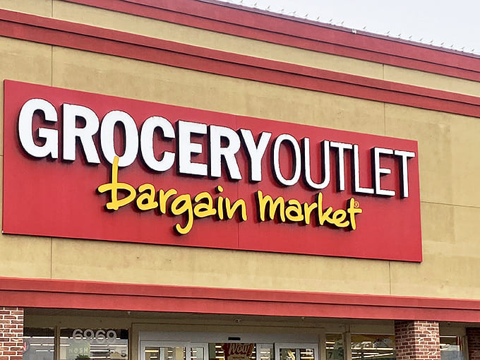 The iconic red and yellow signage promises treasure hunting adventures within. Like a beacon for bargain seekers, it signals salvation for your grocery budget.