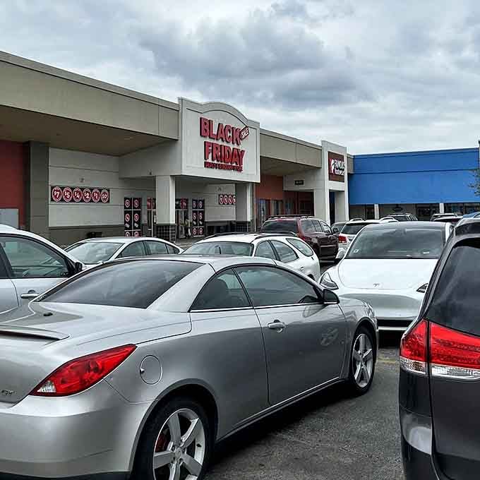 The retail promised land beckons with its bold red signage. Black Friday Deals isn't just a post-Thanksgiving phenomenon—it's a year-round bargain hunter's paradise.