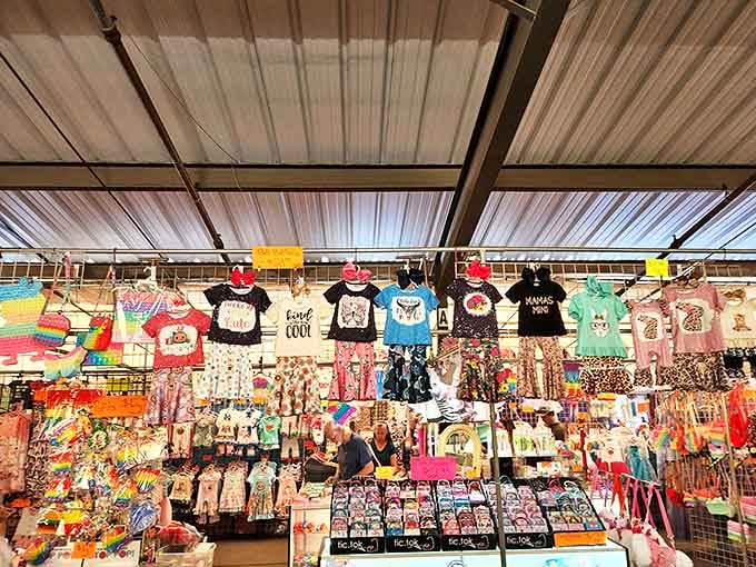 Kids' clothing heaven! These adorable shirts and outfits would make even the most shopping-averse parent stop in their tracks. "Look cool" indeed!