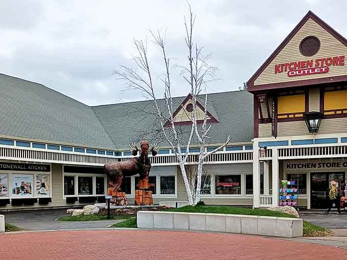 The Kitchen Store Outlet stands like a culinary temple in North Conway, where even non-cooks suddenly develop passionate opinions about Dutch ovens and garlic presses.