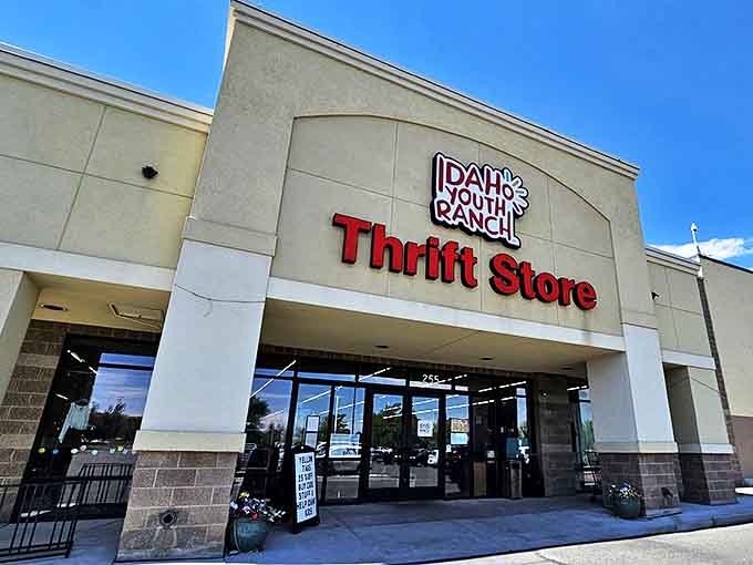 The Idaho Youth Ranch Thrift Store beckons like a treasure chest waiting to be opened, promising adventures in secondhand shopping that benefit local youth programs.