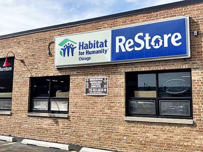 The unassuming brick fa&ccedil;ade of ReStore Chicago North hides a treasure trove within&mdash;like finding the secret entrance to Ali Baba's cave, but with better furniture options.