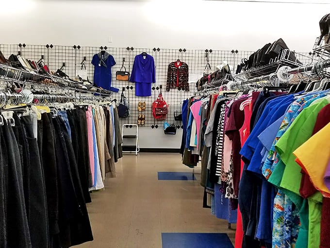 A rainbow of possibilities fills St. Vincent de Paul, offering stylish finds at surprisingly affordable prices.