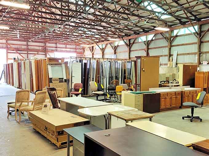 Doors, desks, and domestic possibilities as far as the eye can see &ndash; this warehouse wonderland makes IKEA look like a minimalist studio apartment.