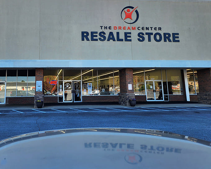 The Dream Center Resale Store's welcoming facade promises treasure hunting adventures that would make Indiana Jones trade his whip for a shopping cart.
