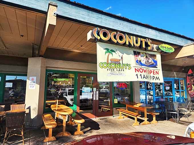Rustic wooden benches invite diners to linger outside this unassuming seafood haven, where the best island flavors come without oceanfront prices or pretension.