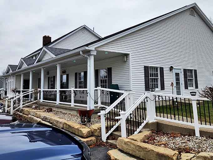 Those charming steps and welcoming porch aren't just architectural features &ndash; they're your gateway to tenderloin nirvana in small-town Indiana.