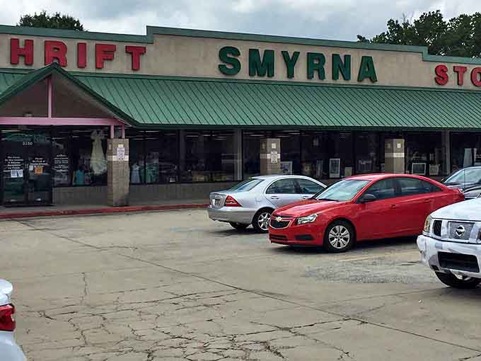 The exterior of Smyrna Thrift Store offers a welcoming first impression, hinting at the variety waiting inside.