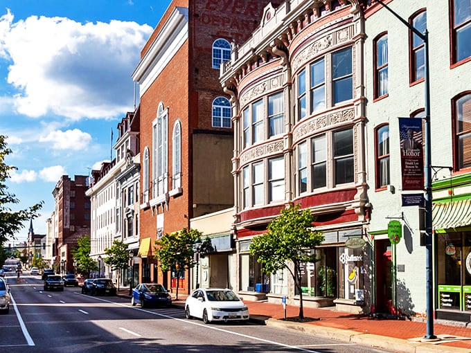 Ornate Victorian facades line Hagerstown's walkable streets, offering affordable charm that draws retirees seeking both history and community.