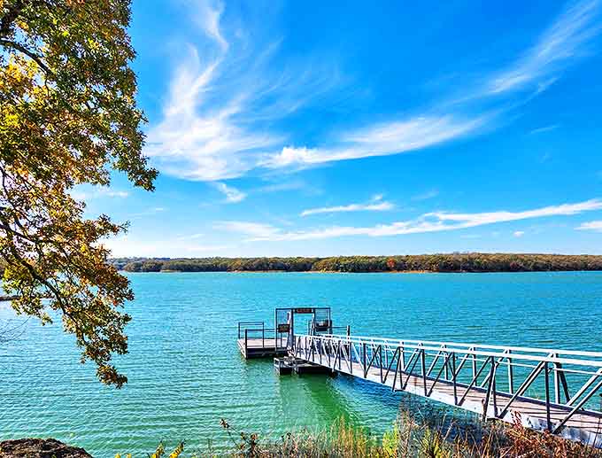 That impossible blue water stretching toward the horizon isn't the Caribbean&mdash;it's Oklahoma's best-kept secret hiding in plain sight at Lake Murray.