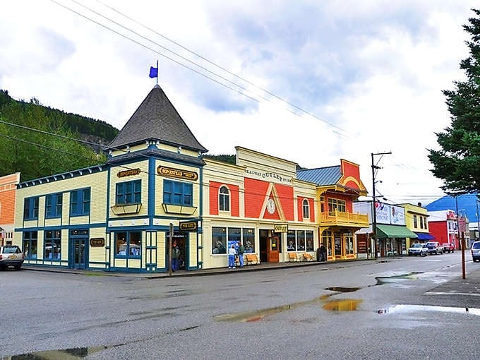 Skagway's Broadway Street looks like a movie set, but these vibrant Victorian facades are the real deal &ndash; a colorful slice of Gold Rush history preserved in 3D.