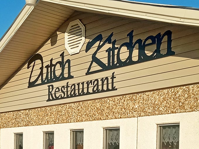 The Dutch Kitchen's welcoming facade promises comfort food paradise within. Simple on the outside, extraordinary on the inside &ndash; just like grandma's best recipes.
