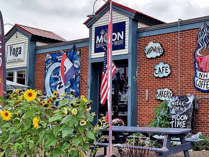 Sunflowers greet visitors outside this charming Lincoln hotspot. The flags aren't just decoration&mdash;they're beacons guiding hungry travelers to breakfast nirvana.