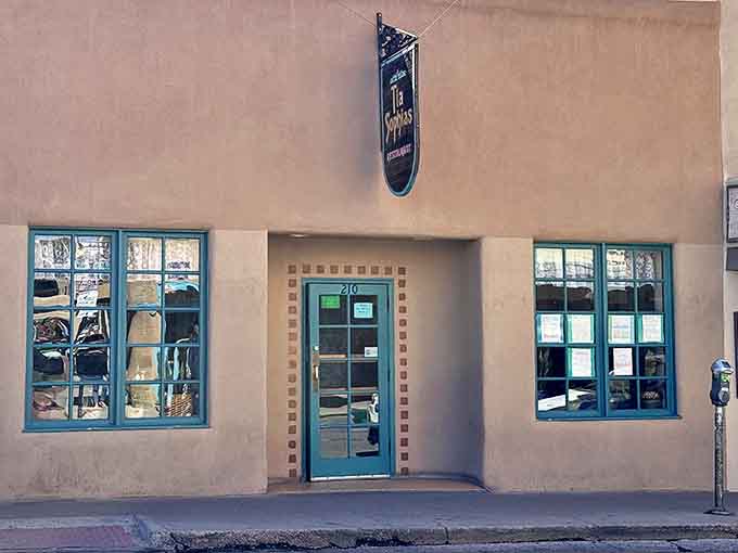 The unassuming adobe exterior of Tia Sophia's belies the culinary treasures within. Santa Fe's architectural charm meets breakfast burrito heaven.