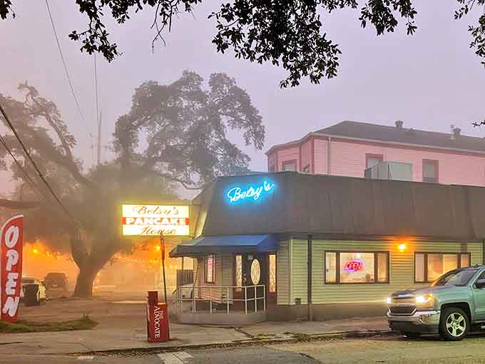 The unassuming exterior of Betsy's hides breakfast treasures within, like a culinary speakeasy where the password is "hungry."