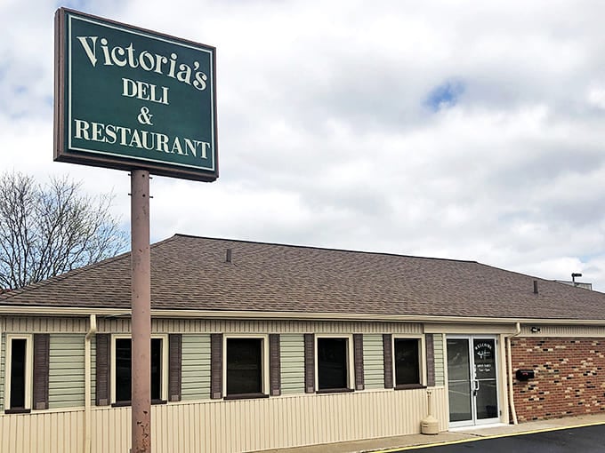 Victoria's unassuming exterior hides culinary treasures within, like finding a Picasso at a yard sale. Brick, beige, and delicious promises await.