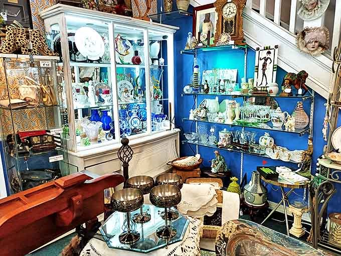 The ultimate treasure hunter's playground where every booth is its own universe of possibilities. Two floors of organized chaos that would make Indiana Jones trade his whip for a shopping cart