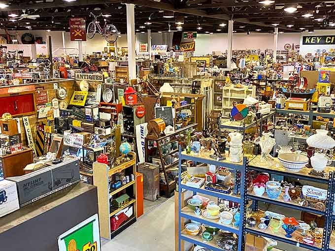 A treasure hunter's paradise where time stands still but memories flood back. Every aisle promises discoveries that'll make you gasp, "I remember those!"