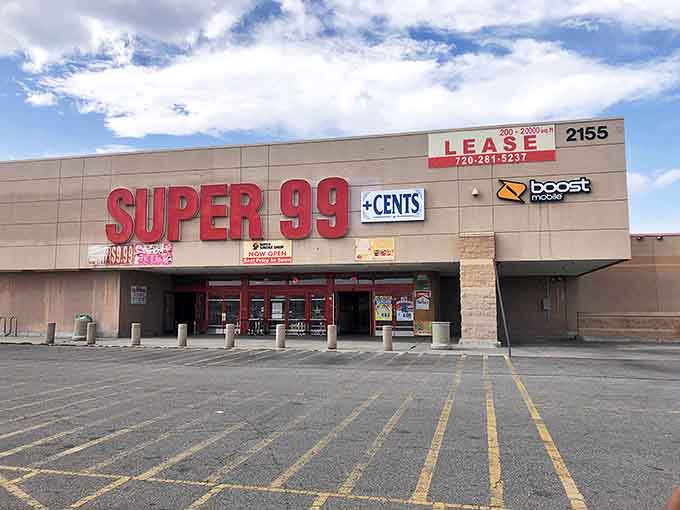 The unassuming facade of Super 99+ Cents belies the treasure trove within&mdash;like finding a portal to bargain dimension hiding in plain Denver sight.