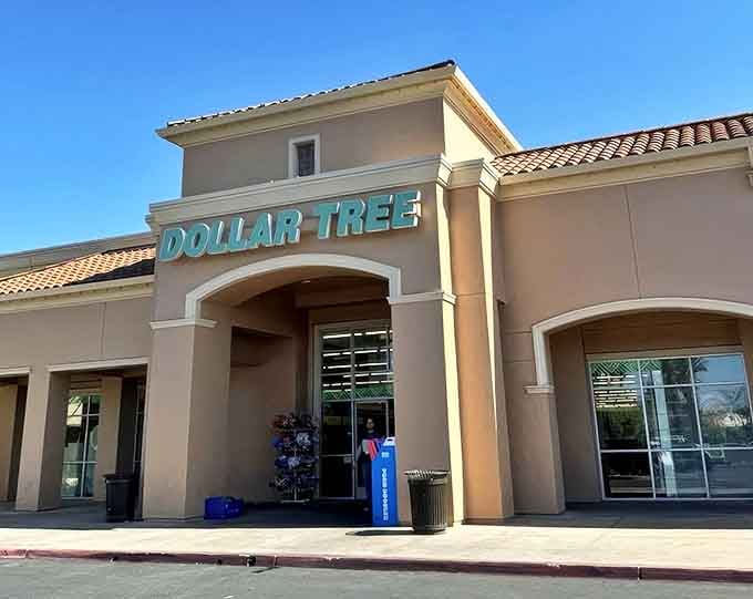 Like a desert oasis for the wallet-conscious shopper, this sand-colored storefront stands ready to rescue you from full-price retail with its treasure trove within.