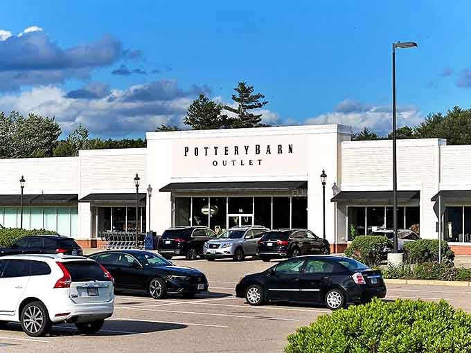 The Pottery Barn Outlet stands like a beacon of home d&eacute;cor hope, where slightly imperfect furniture finds perfectly happy homes at prices that won't require a second mortgage.