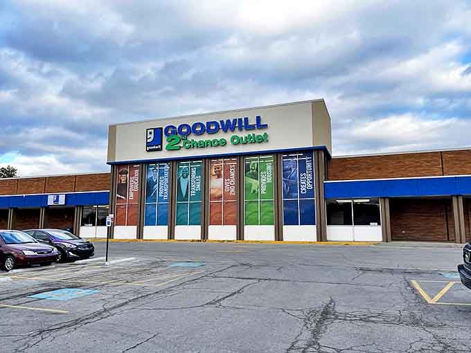 The colorful facade hints at the rainbow of possibilities waiting inside&mdash;from vintage fashion to forgotten vinyl records and everything in between.