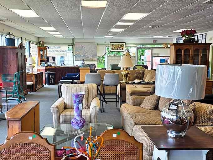 Welcome to furniture heaven &ndash; where yesterday's living rooms come to find new families and sofas patiently wait for someone new to nap on them.